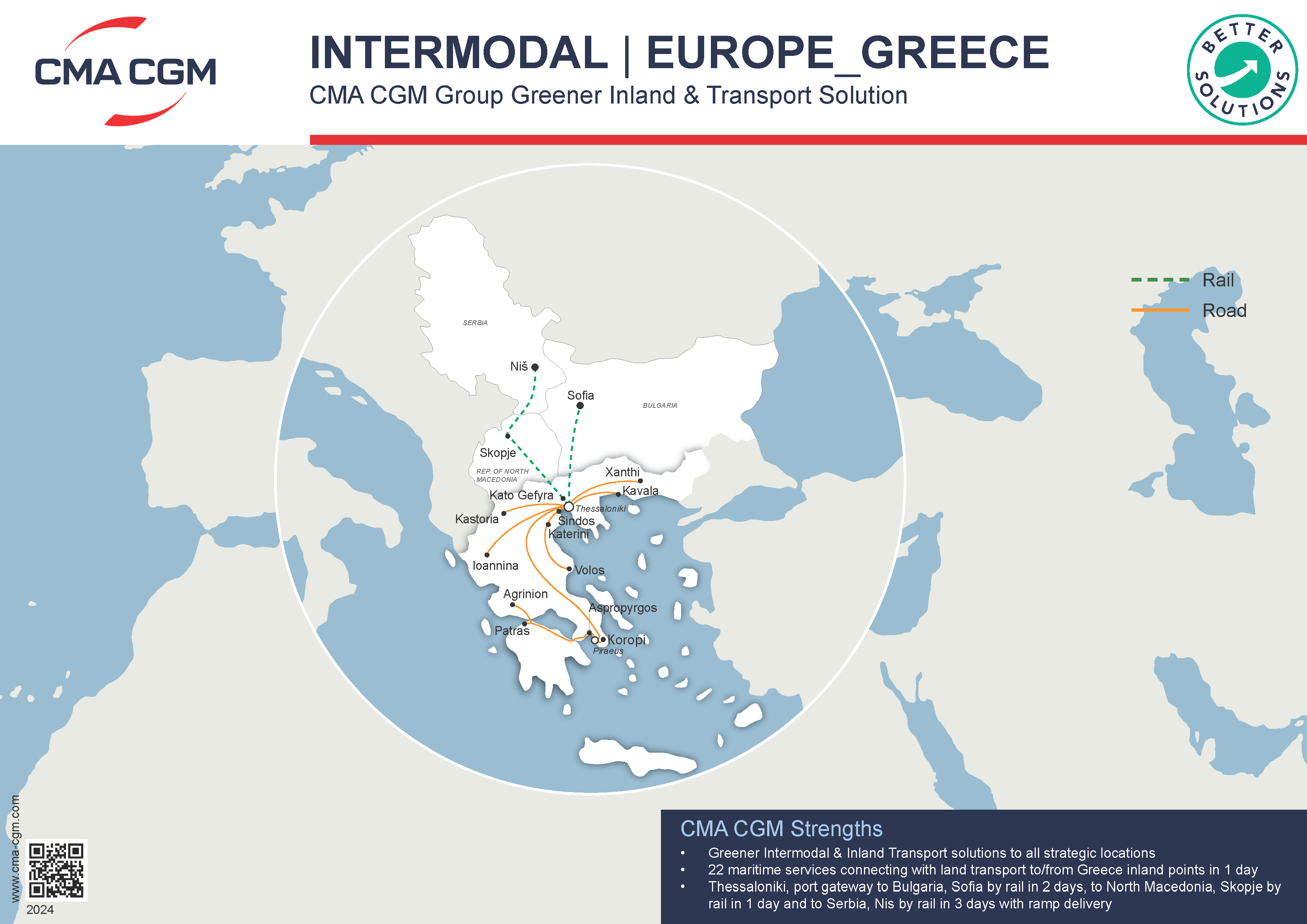 CMA CGM | Inland and intermodal services in Europe